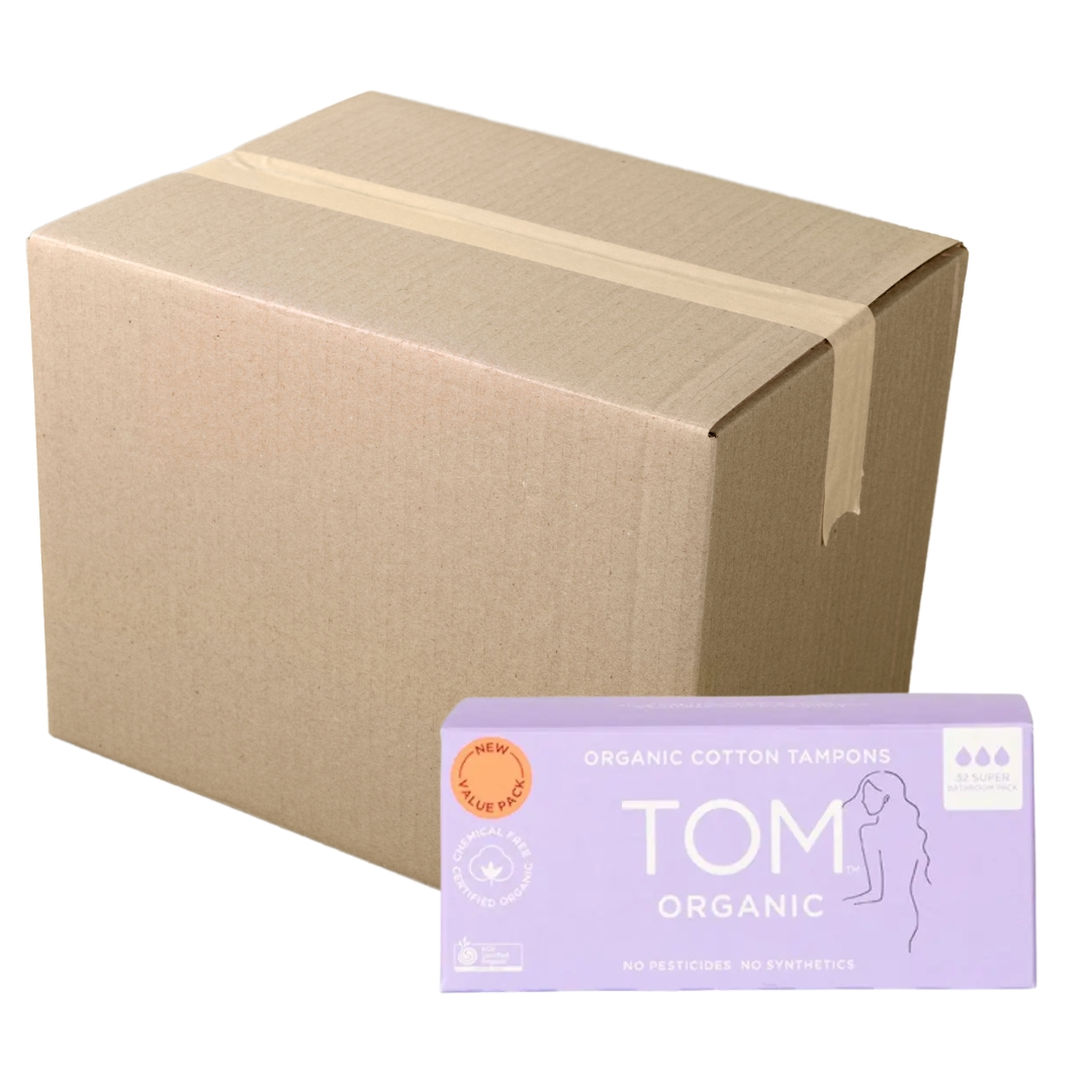 TOM Organic Tampons Super Value Pack Carton 6