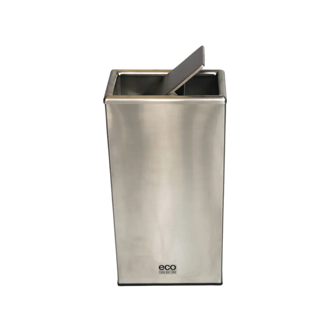 Rectangular Waste Bin With Swivel Door Each