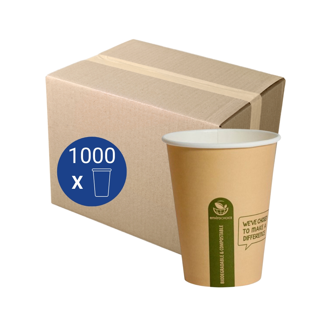Biodegradable & Compostable Hot Drink Cup 12oz Carton 1000