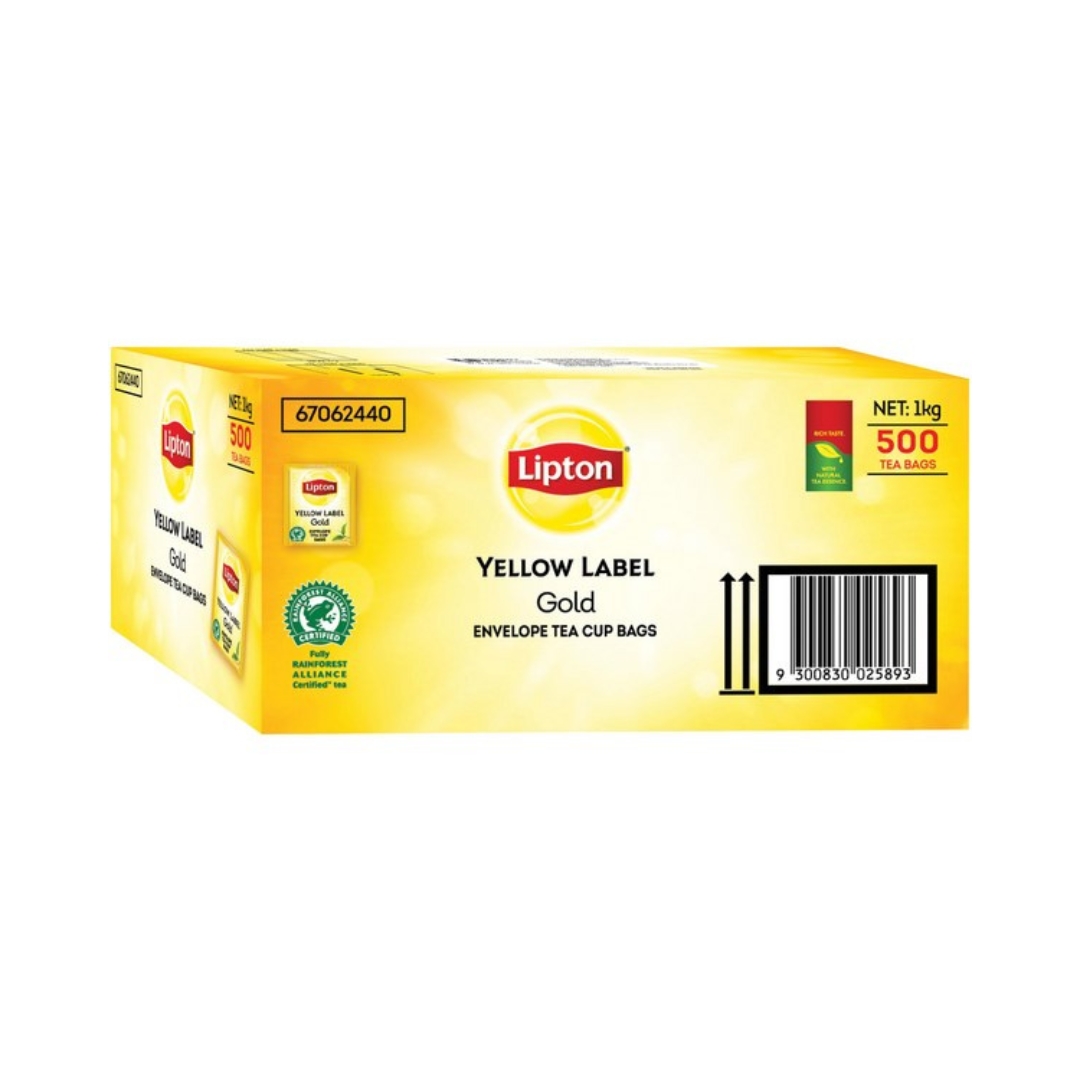 Lipton Gold Enveloped Tea Bags Carton 500