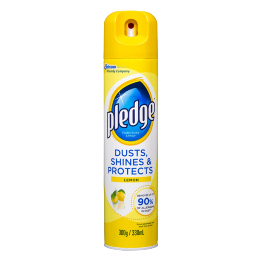 Pledge Furniture Polish Aerosol Lemon 330ml Each