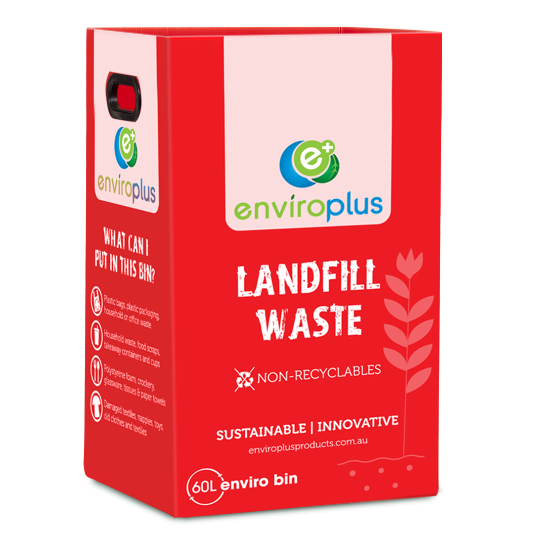 Enviroplus Envirobin Landfill Waste Red 60L Each