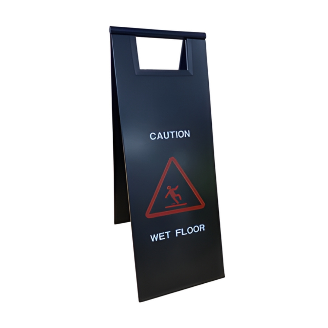 A Frame Wet Floor Sign Black Each