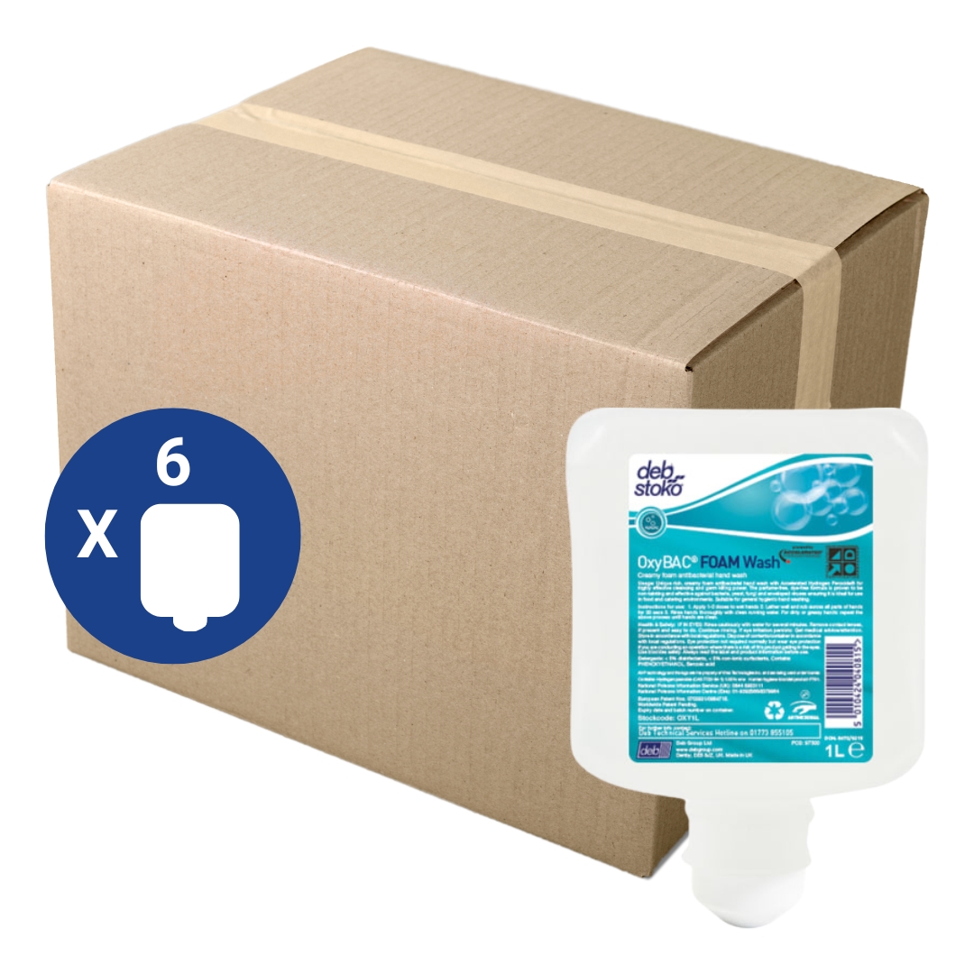 Deb Foam Handwash Stoko Oxybac 1L Carton 6