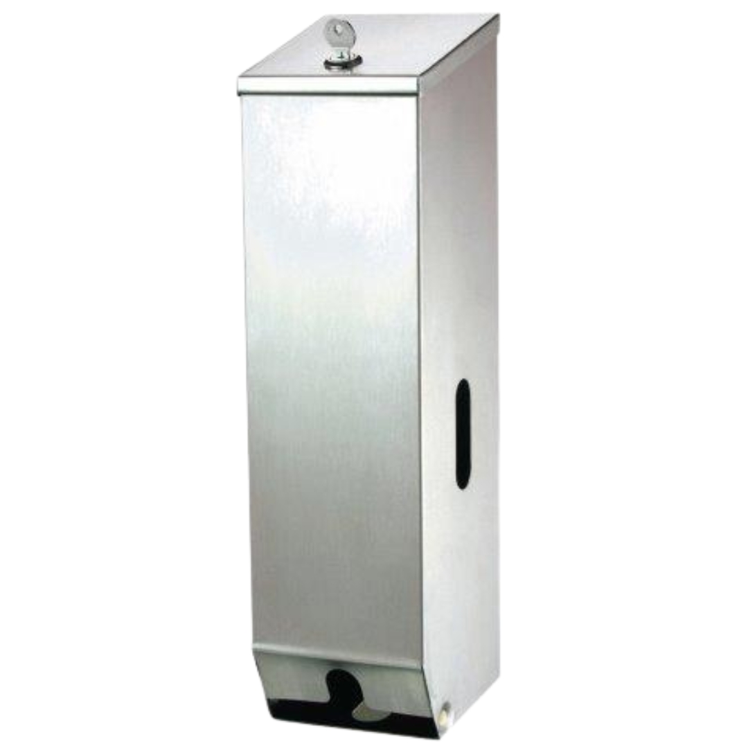 Puregiene Toilet Roll Dispenser Triple Stainless Steel Each