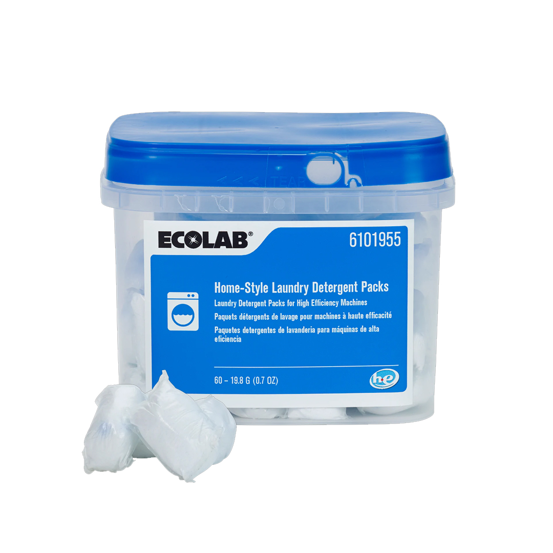 Ecolab Home-Style Laundry Detergent Packs 19.8g Carton 450