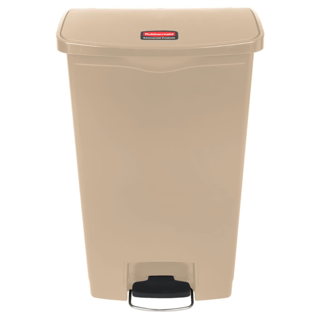 Rubbermaid Step-On Container Slim Jim Beige 50L Each