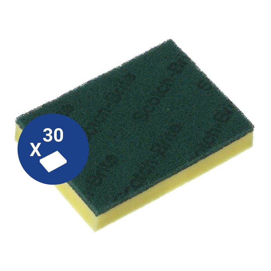 3M Sponge Scourer Dairy No. 630 Green 115mm x 150mm Each