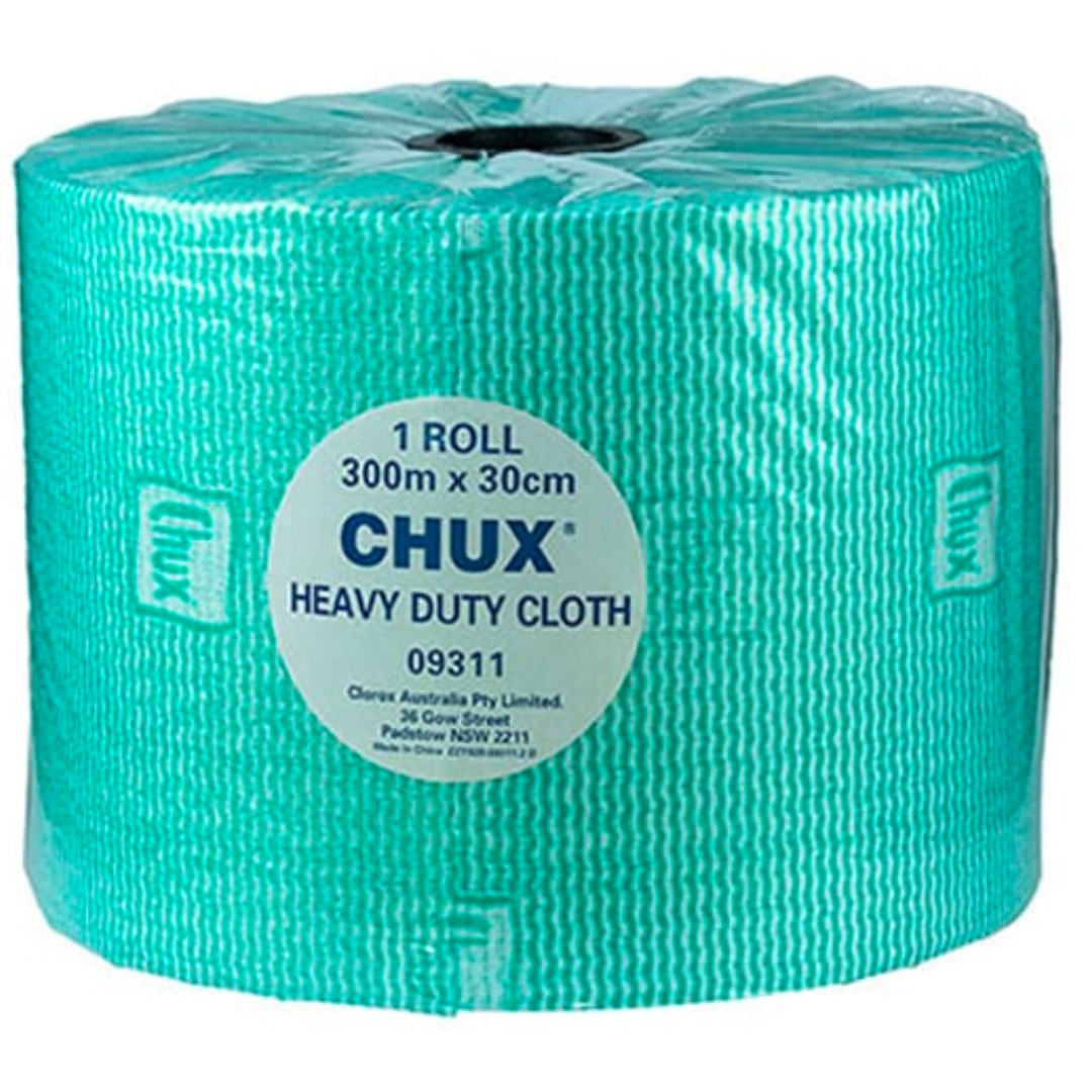 Chux Wipes Heavy Duty Green 300m Roll Each