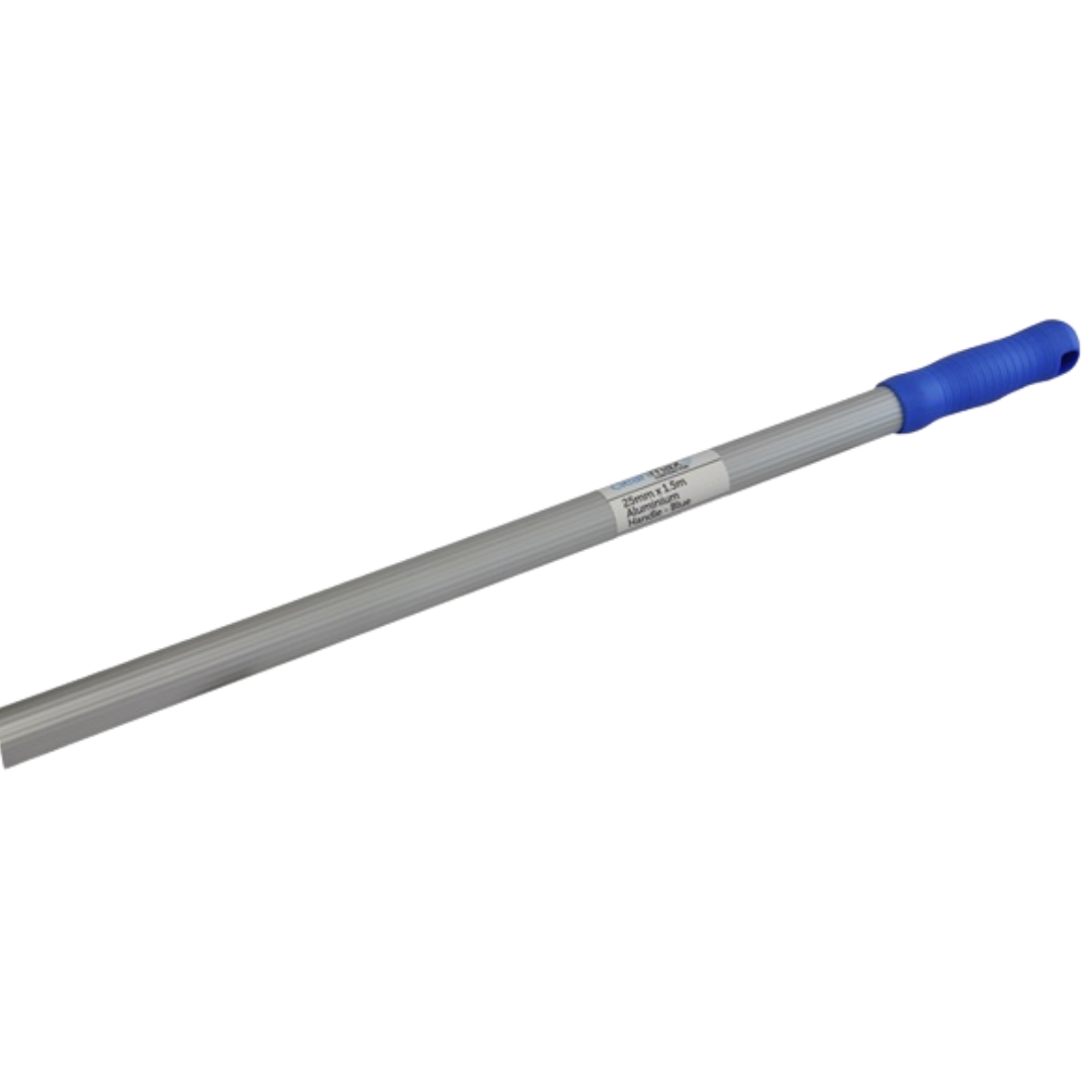 Cleanmax Aluminium Handle Contractor Blue 25mm x 1.5m Each