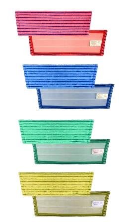 Microfibre Scrub N Dry Low Profile Velcro Covers Green 40cm Each