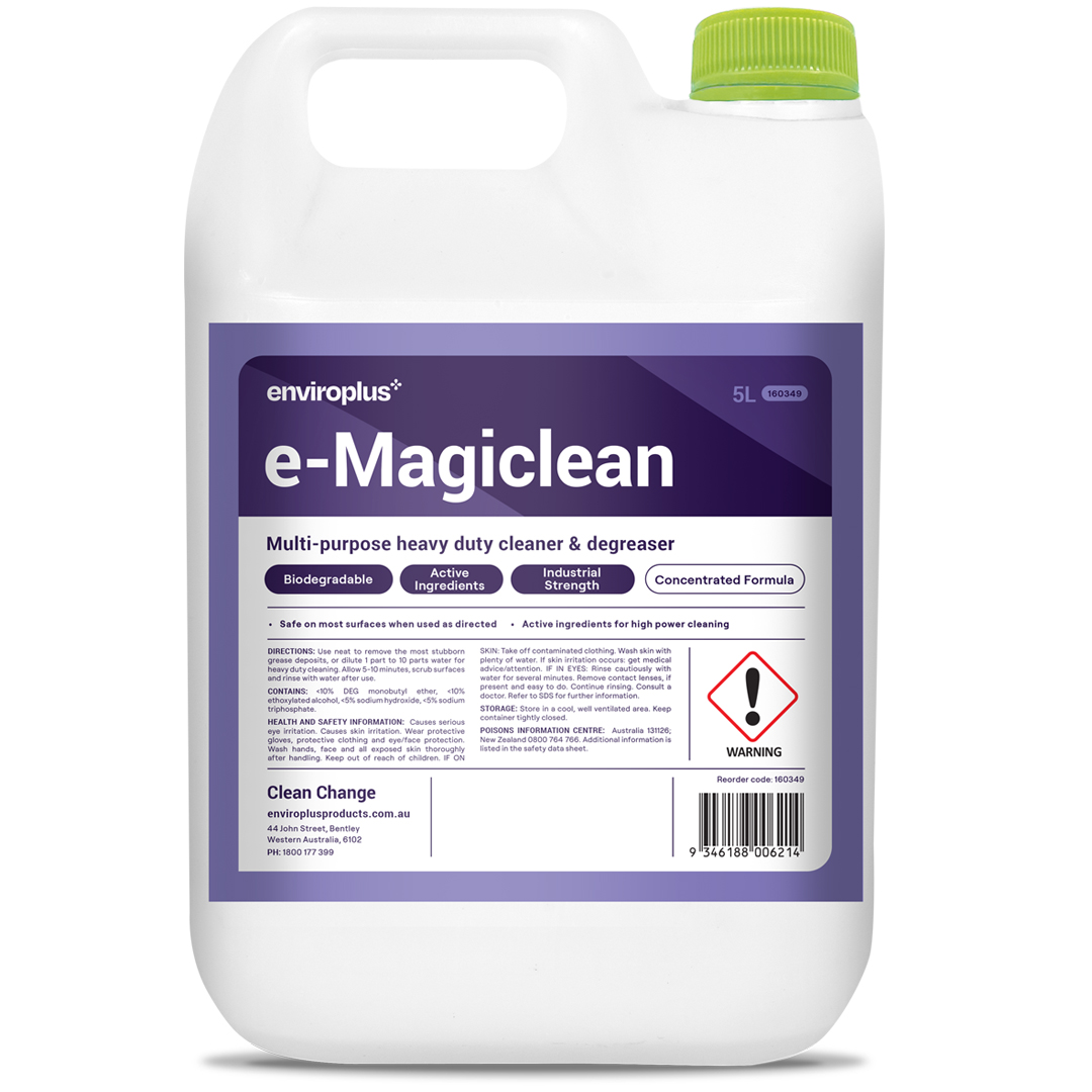 Enviroplus Heavy Duty Non Flammable Degreaser e-Magiclean 5L Each