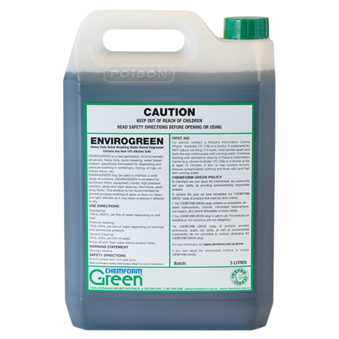 Chemform Heavy Duty Degreaser Envirogreen 5L Each